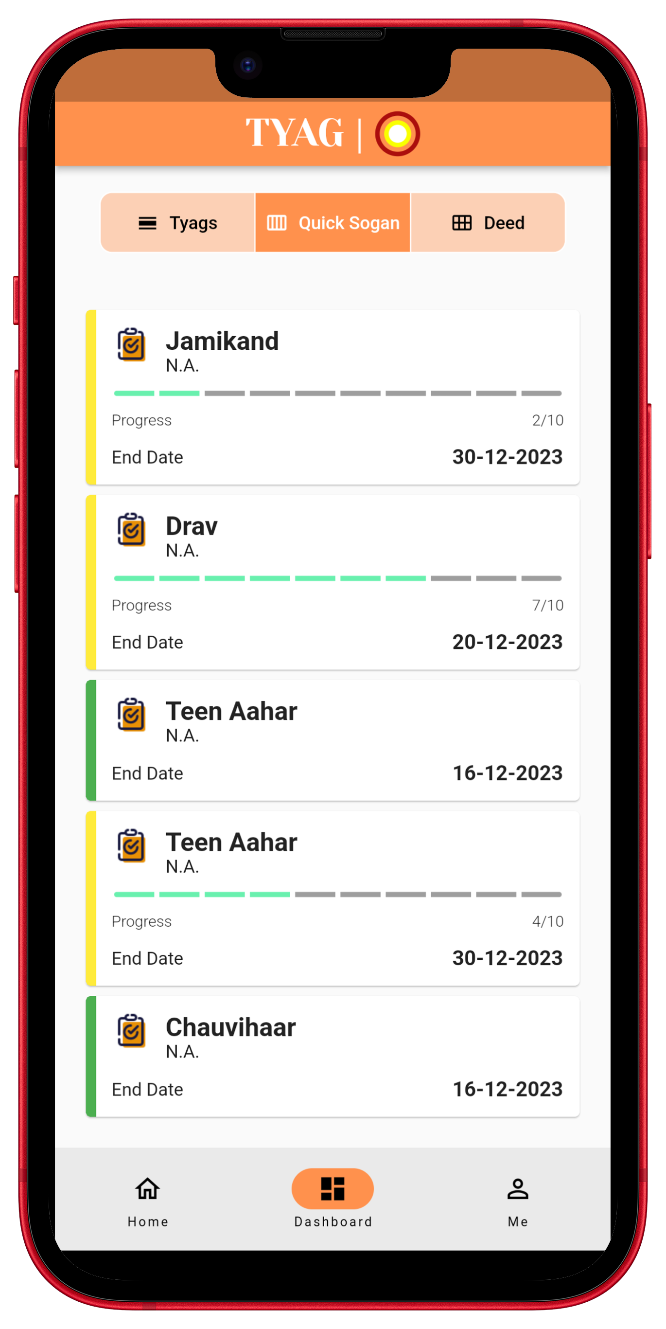Tyag - The fasting application